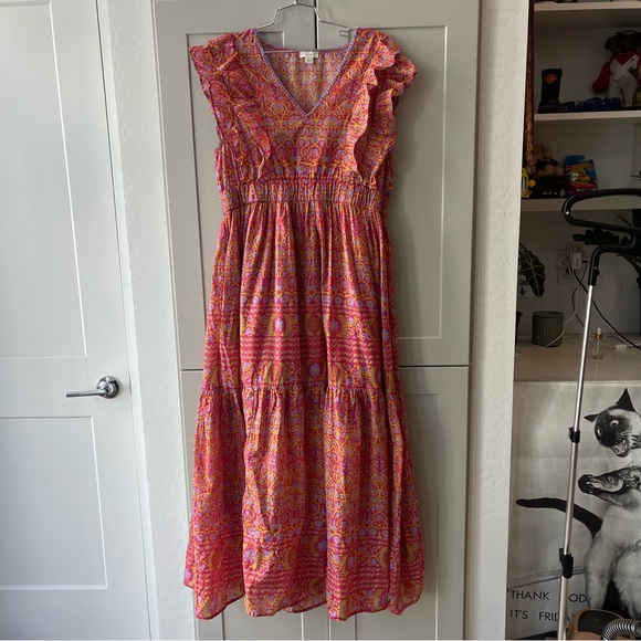 Sundance | Dresses | Sundance Mystical Mosaics Boho Maxi Dress Floral ...
